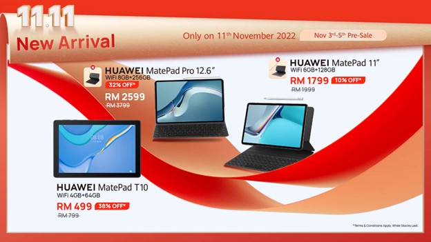HUAWEI 11.11 One Day Big Sale has some gadgets selling at 50% off ...
