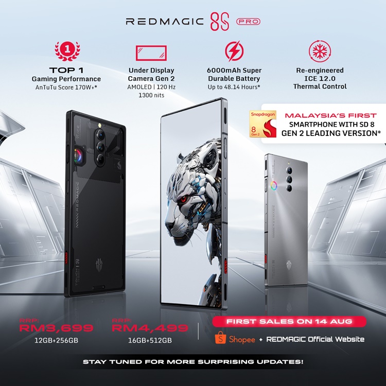 Red Magic 8S Pro Malaysia release - first sales on 14 August, starting ...