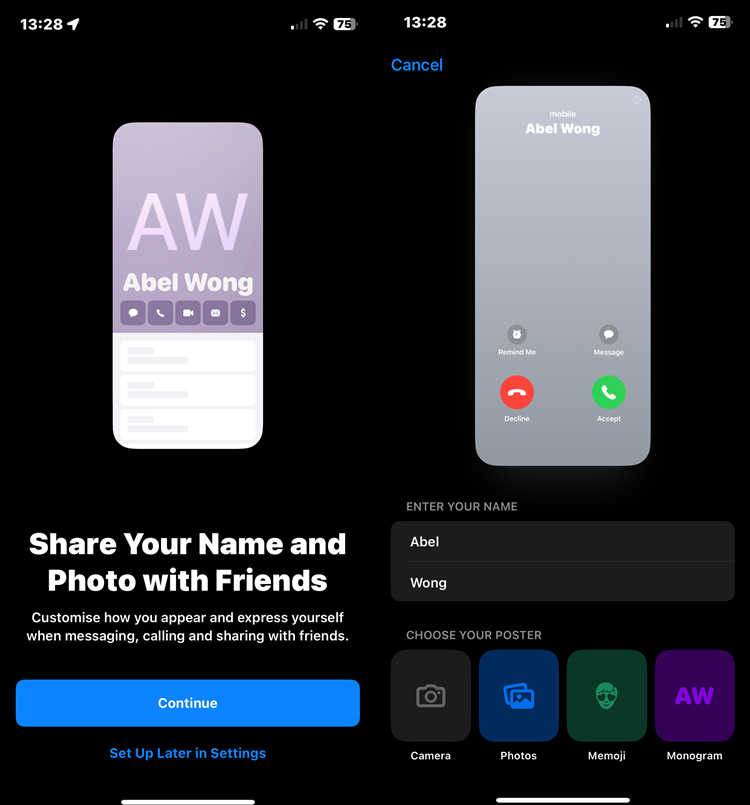 iOS 17 - Here's how to find & create your very first Contact Poster on ...