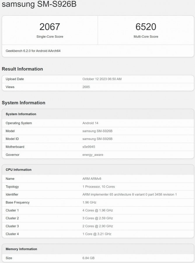 Exynos 2400-powered Samsung Galaxy S24+ has similar Geekbench scores to ...