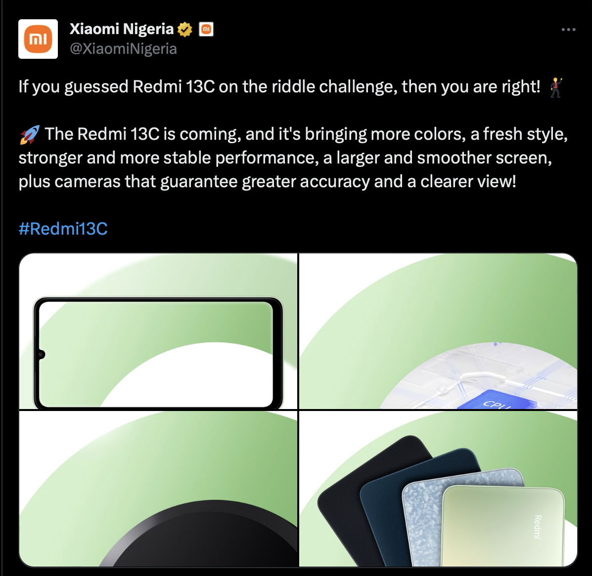 Redmi 13C’s official renders and colour options revealed, may launch ...