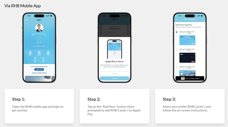 RHB Debit & Credit Cards/-i can now be added on Apple Pay | TechNave