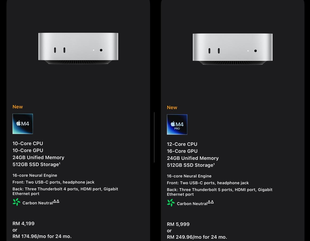 Mac mini Malaysia release - Up to M4 Pro chip and Thunderbolt 5 ...