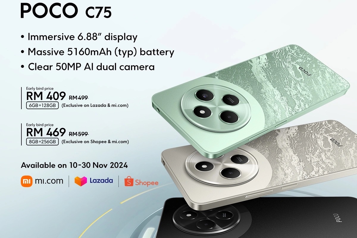 POCO C75 Malaysia release - 120Hz LCD, 50MP main camera and 5160mAh ...