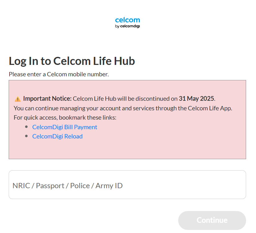 Celcom will end the Celcom Life Hub on 31 May 2025 | TechNave