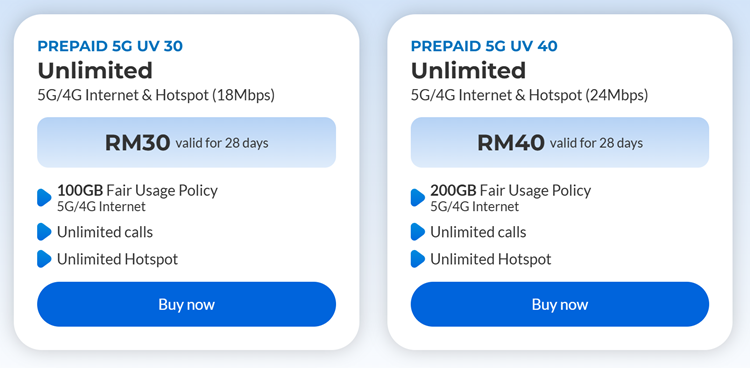 CelcomDigi revamps its prepaid plans with 5G NX and UV, starting price ...