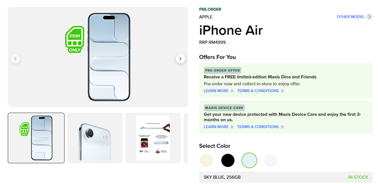 iPhone 17 series and iPhone Air offer comparison from CelcomDigi, Maxis ...