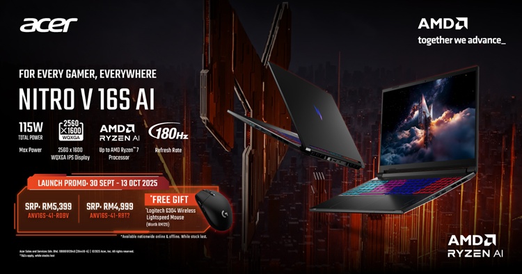 Acer Nitro V 16S Malaysia release - Intel or AMD processors, up to RTX ...