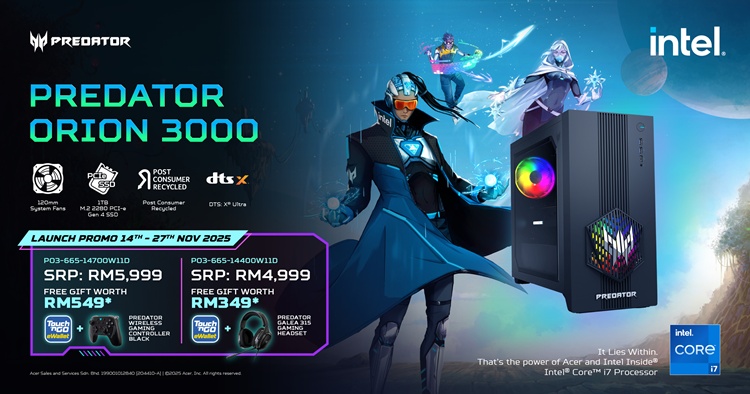 Acer Predator Triton 14 AI, Orion 3000 Desktop and XB323QU P Monitor revealed at Predator League ...