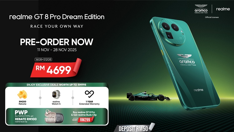 realme GT 8 Pro and GT 8 Pro Dream Edition Malaysia pre-order - SD 8 Elite Gen 5 chipset and ...