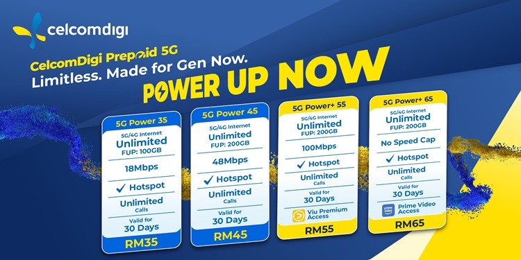 CelcomDigi introduces new Prepaid 5G Hyper and Power Passes, starting ...