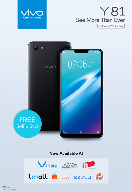 Entry-level vivo Y81 with 6.22-inch display, 3260mAh battery, Face ...