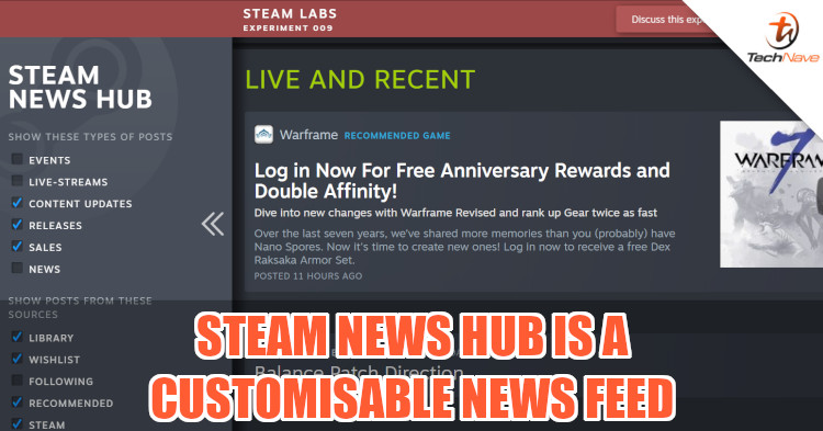 Steam Labs has revealed a new feature known as the News Hub | TechNave