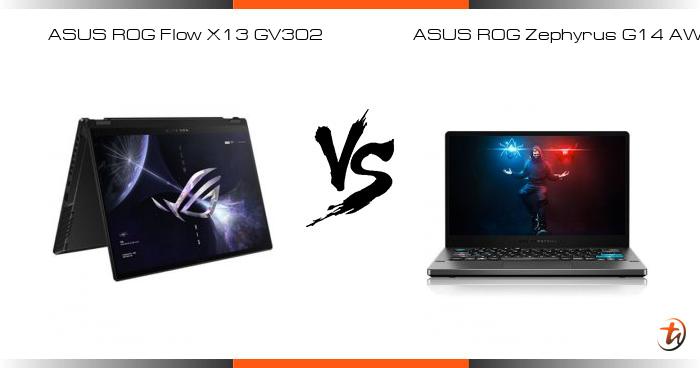 Banding ASUS ROG Flow X13 GV302 dan ASUS ROG Zephyrus G14 AW SE ...
