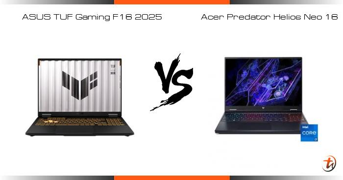 对比 Acer Predator Helios Neo 16 - 功能区别与规格参数对比 - TechNave 中文版