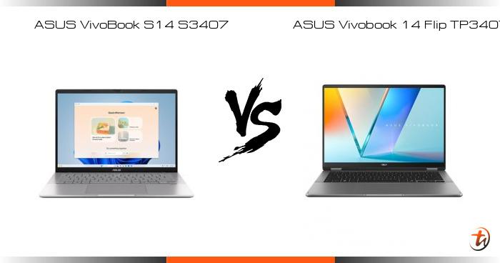 Banding ASUS VivoBook S14 S3407 dan ASUS Vivobook 14 Flip TP3407 ...