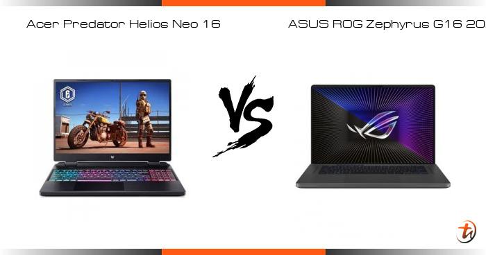 Banding Acer Predator Helios Neo 16 dan ASUS ROG Zephyrus G16 2023 ...