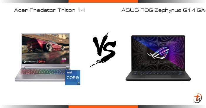 Banding Acer Predator Triton 14 dan ASUS ROG Zephyrus G14 GA402 ...