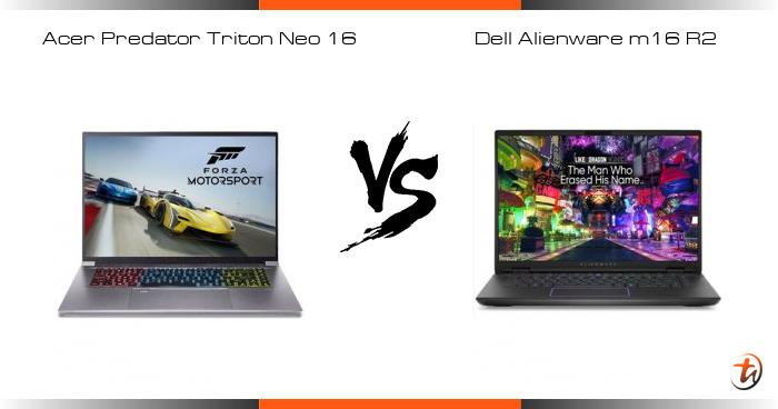Banding Acer Predator Triton Neo 16 dan Dell Alienware m16 R2 ...