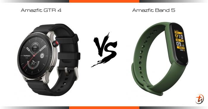 Banding Amazfit GTR 4 dan Amazfit Band 5 - Spesifikasi dan harga di ...