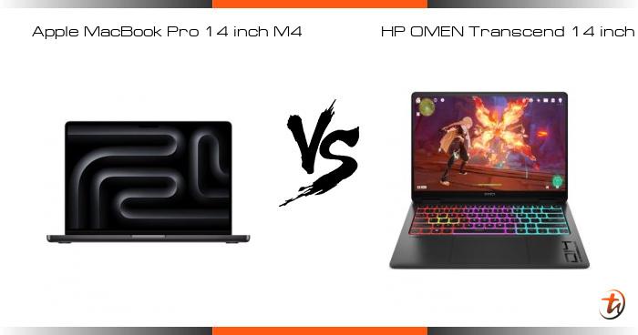 Banding Apple MacBook Pro 14 inch M4 dan HP OMEN Transcend 14 inch ...