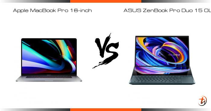 Banding Apple MacBook Pro 16-inch dan ASUS ZenBook Pro Duo 15 OLED ...