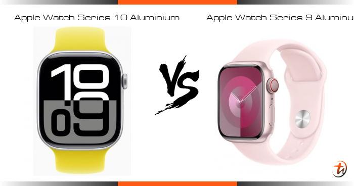 Banding Apple Watch Series 10 Aluminium dan Apple Watch Series 9 ...