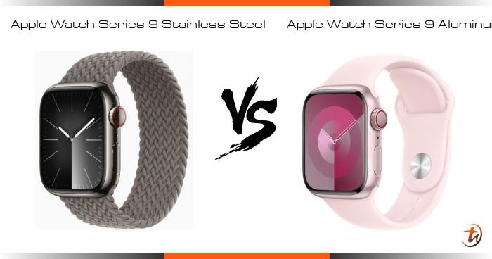 Banding Apple Watch Series 9 Stainless Steel dan Apple Watch Series 9 ...
