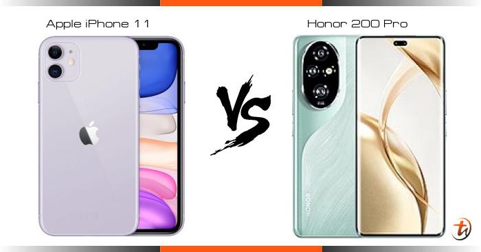 Banding Apple iPhone 11 dan Honor 200 Pro - Spesifikasi dan harga di ...