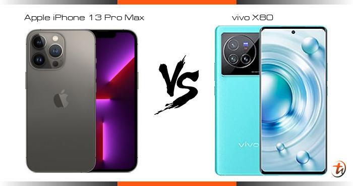 Banding Apple iPhone 13 Pro Max dan vivo X80 - Spesifikasi dan harga di ...