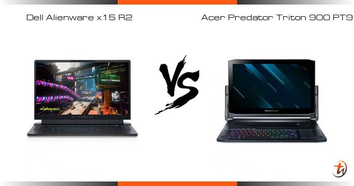 Banding Dell Alienware x15 R2 dan Acer Predator Triton 900 PT917-71 ...