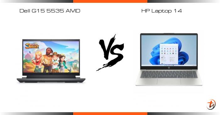 Banding Dell G15 5535 AMD dan HP Laptop 14 - Spesifikasi dan harga di ...