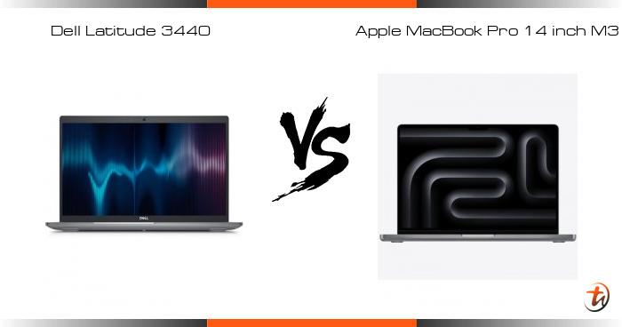 Banding Dell Latitude 3440 dan Apple MacBook Pro 14 inch M3 Pro ...