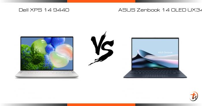 Banding Dell XPS 14 9440 dan ASUS Zenbook 14 OLED UX3405M - Spesifikasi ...