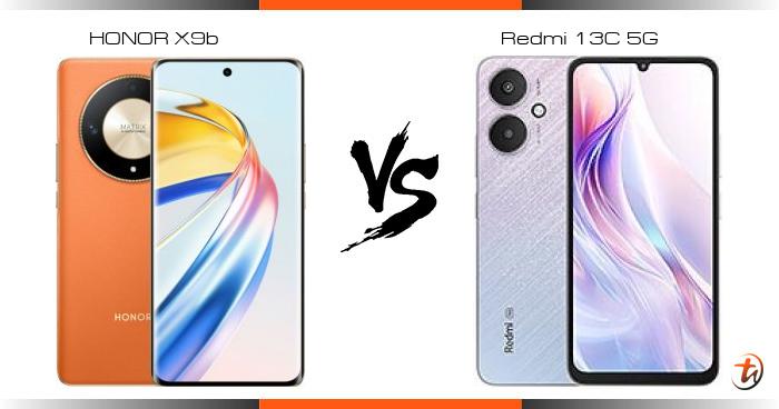 Banding HONOR X9b dan Redmi 13C 5G - Spesifikasi dan harga di Malaysia ...