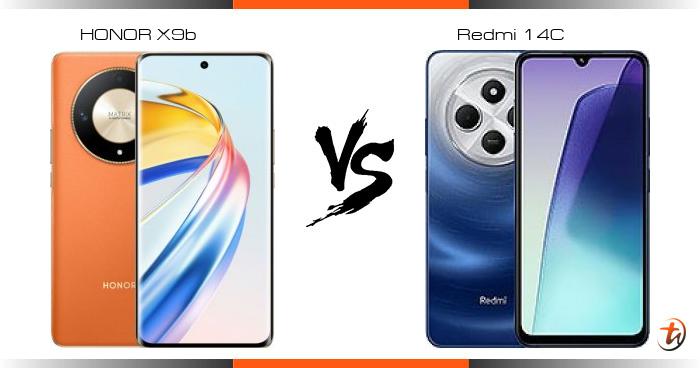 Banding HONOR X9b dan Redmi 14C - Spesifikasi dan harga di Malaysia ...
