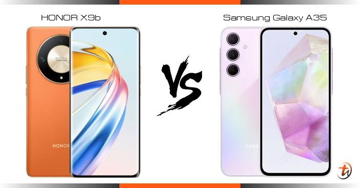 Banding HONOR X9b dan Samsung Galaxy A35 - Spesifikasi dan harga di ...