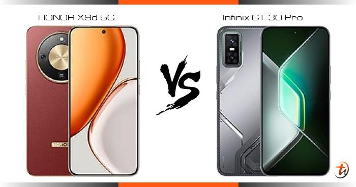 Banding HONOR X9d 5G dan Infinix GT 30 Pro - Spesifikasi dan harga di Malaysia - TechNave BM