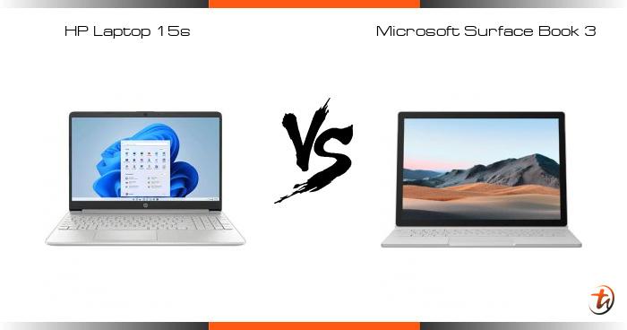 Banding HP Laptop 15s dan Microsoft Surface Book 3 - Spesifikasi dan ...