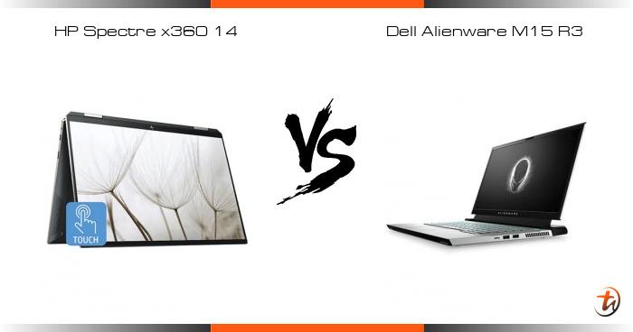 Banding HP Spectre x360 14 dan Dell Alienware M15 R3 - Spesifikasi dan ...