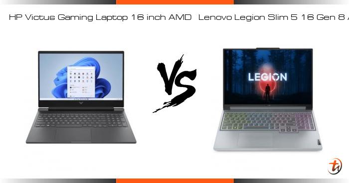Banding HP Victus Gaming Laptop 16 inch AMD dan Lenovo Legion Slim 5 16 ...