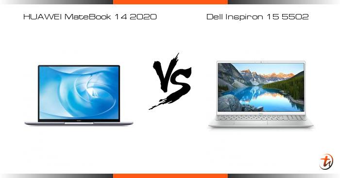 HUAWEI MateBook 14 2020 对比 Dell Inspiron 15 5502 - 功能区别与规格参数对比 ...
