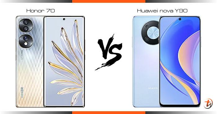 Banding Honor 70 dan Huawei nova Y90 - Spesifikasi dan harga di ...