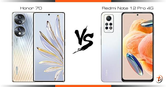 Banding Honor 70 dan Redmi Note 12 Pro 4G - Spesifikasi dan harga di ...