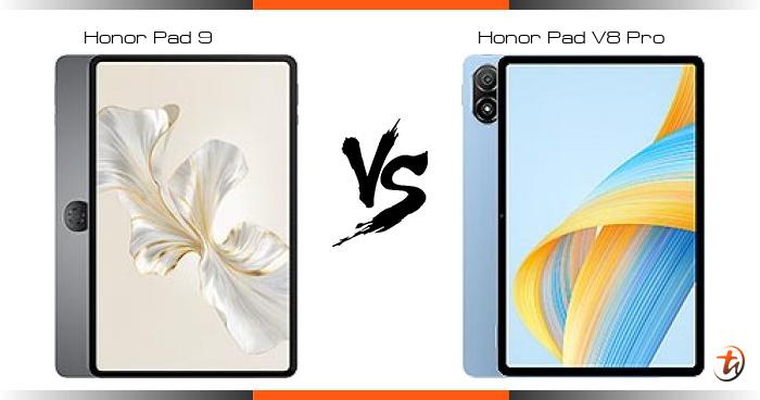 Banding Honor Pad 9 dan Honor Pad V8 Pro - Spesifikasi dan harga di Malaysia - TechNave BM