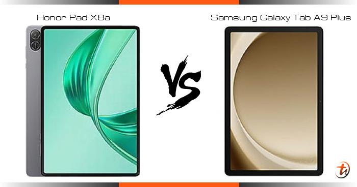 Compare Honor Pad X8a vs Samsung Galaxy Tab A9 Plus specs and Malaysia ...
