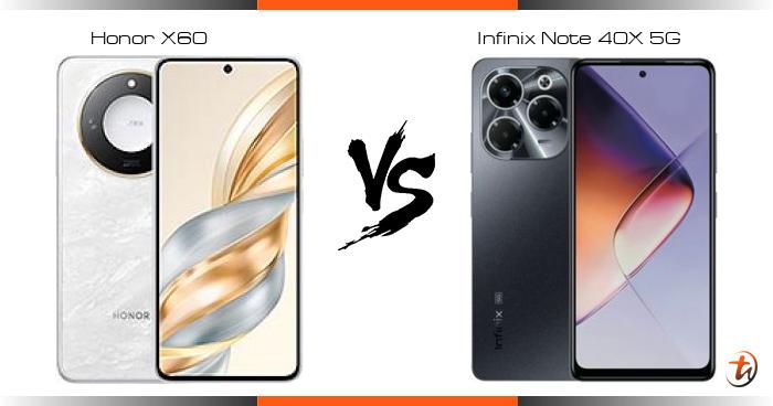 Banding Honor X60 dan Infinix Note 40X 5G - Spesifikasi dan harga di ...