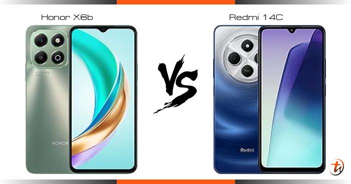 Banding Honor X6b dan Redmi 14C - Spesifikasi dan harga di Malaysia ...