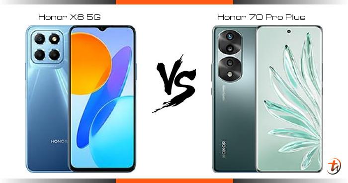 Banding Honor X8 5G dan Honor 70 Pro Plus - Spesifikasi dan harga di Malaysia - TechNave BM