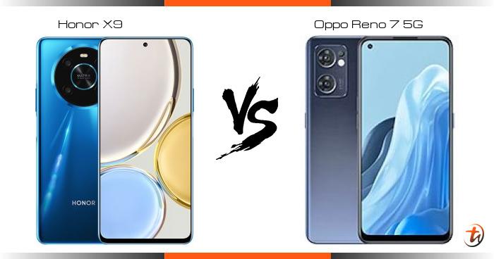 Compare Honor X9 vs Oppo Reno 7 5G specs and Malaysia price | phone ...